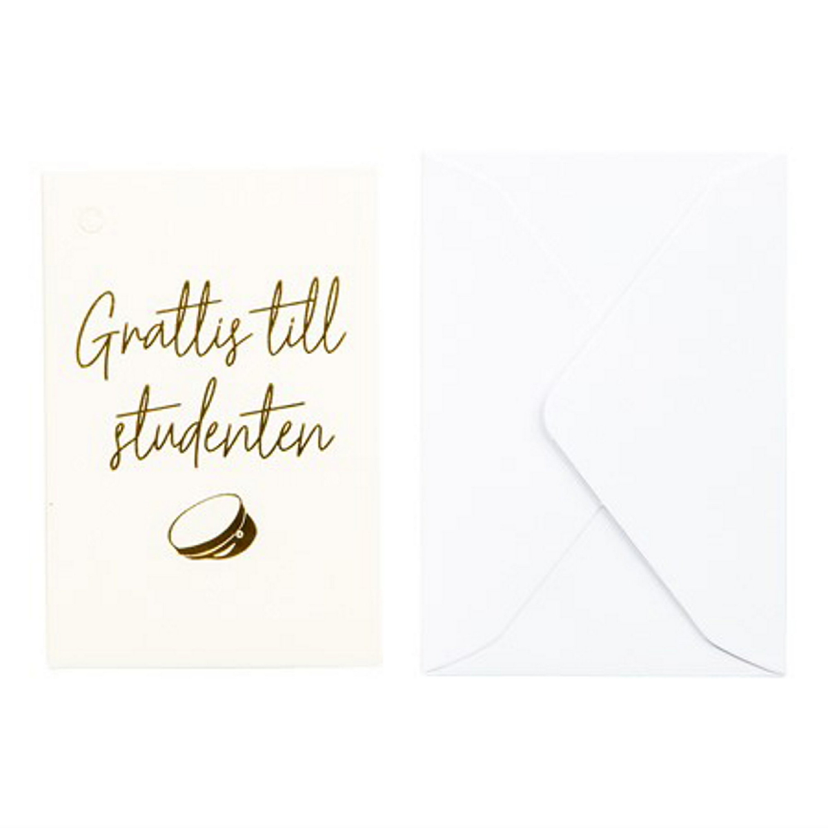 Gratulationskort studentkort "Grattis till studenten" 6,5×9,5 cm ...