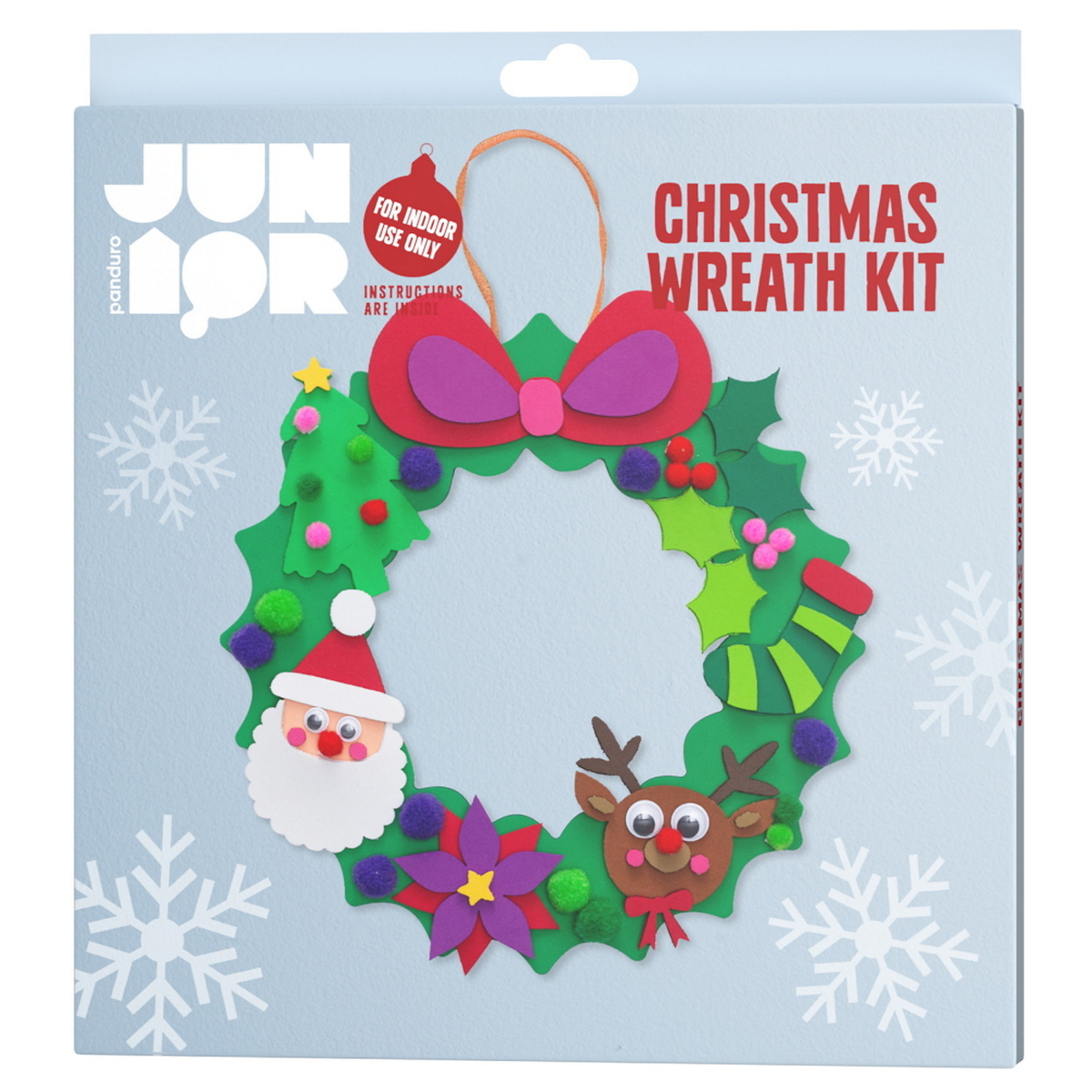 DIY-Kit Christmas Wreath pyssla en supersöt julkrans med funky foam ...