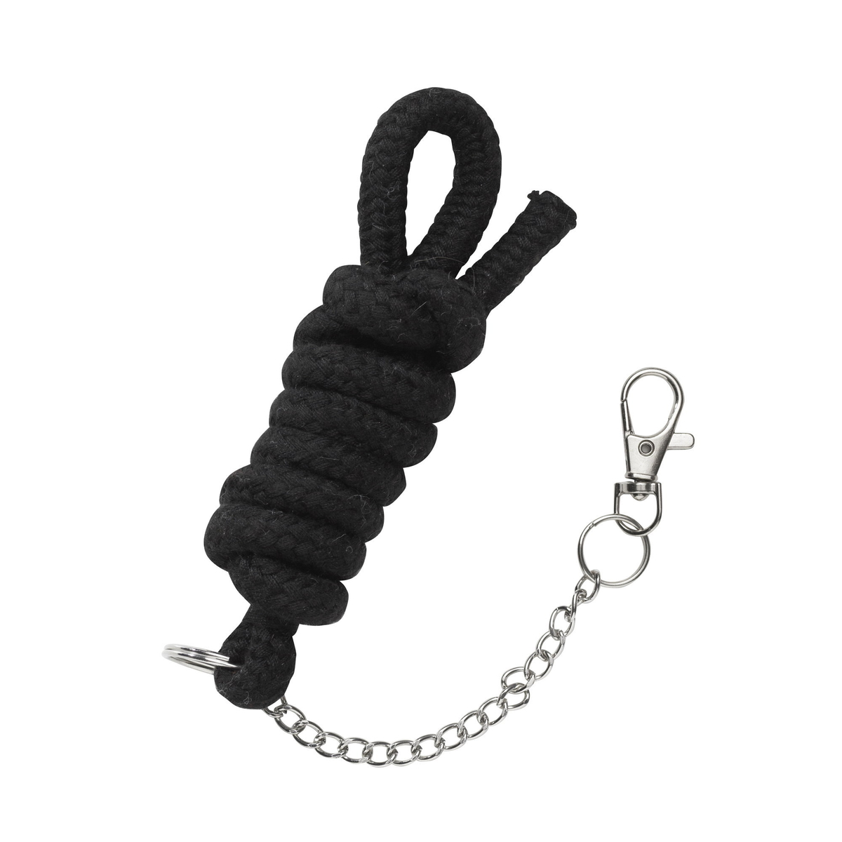 Sort grimeskaft til kæphest & hobby horse – længde 1 m inklusive kæde ...