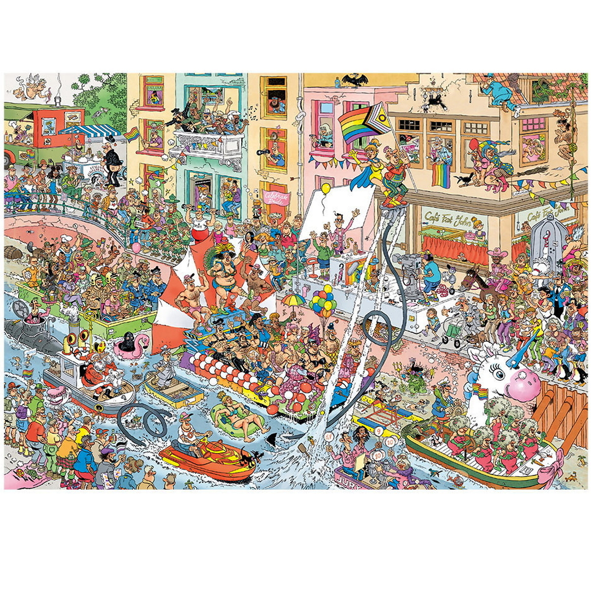 Jan van Haasteren pussel Celebrate Pride! 1000 bitar, 68×49 cm | Panduro Jan van Haasteren pussel Celebrate Pride! 1000 bitar, 68×49 cm | Panduro