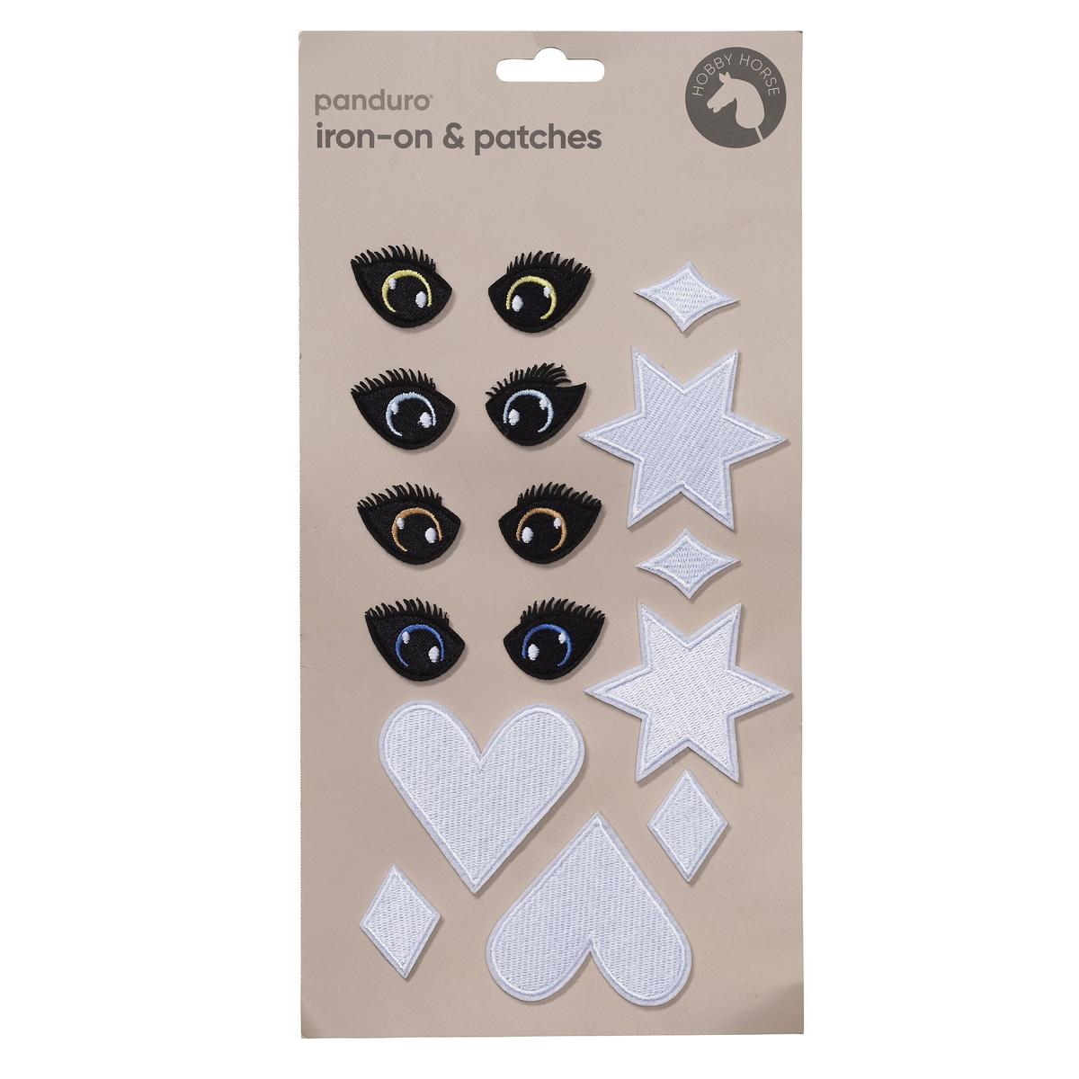 Iron-on strykmärken – 4 par ögon och 8 stjärn till din kära käpphäst ...