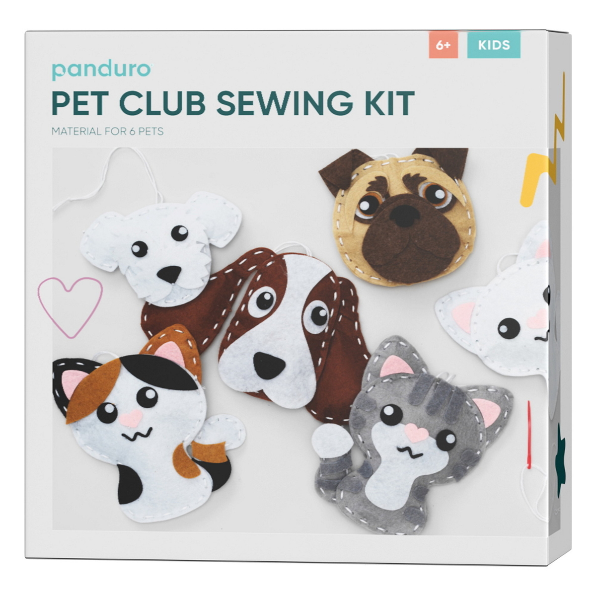 DIY-pakkaus Pet Club, 6/pakk. – ompele kawaii-kissoja ja suloisia ...