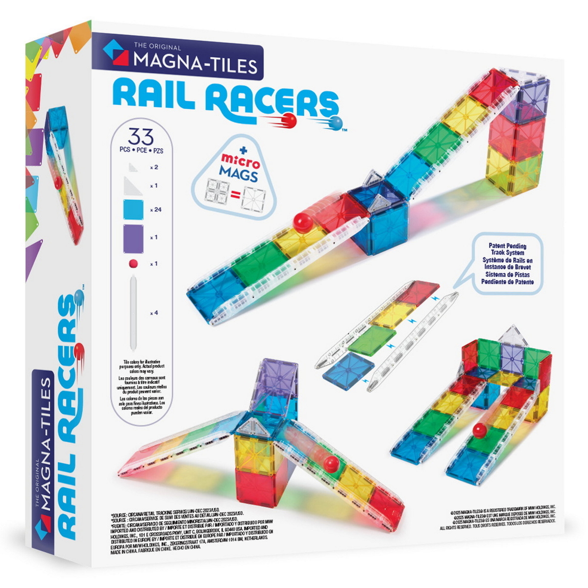 Magna-Tiles Rail Racers 33 stk. – bygg morsomme og utfordrende ...