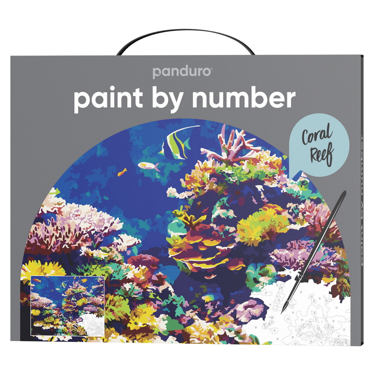 Paint by number / måla efter nummer – korallrev, 28×35,5 cm + 20 färger ...