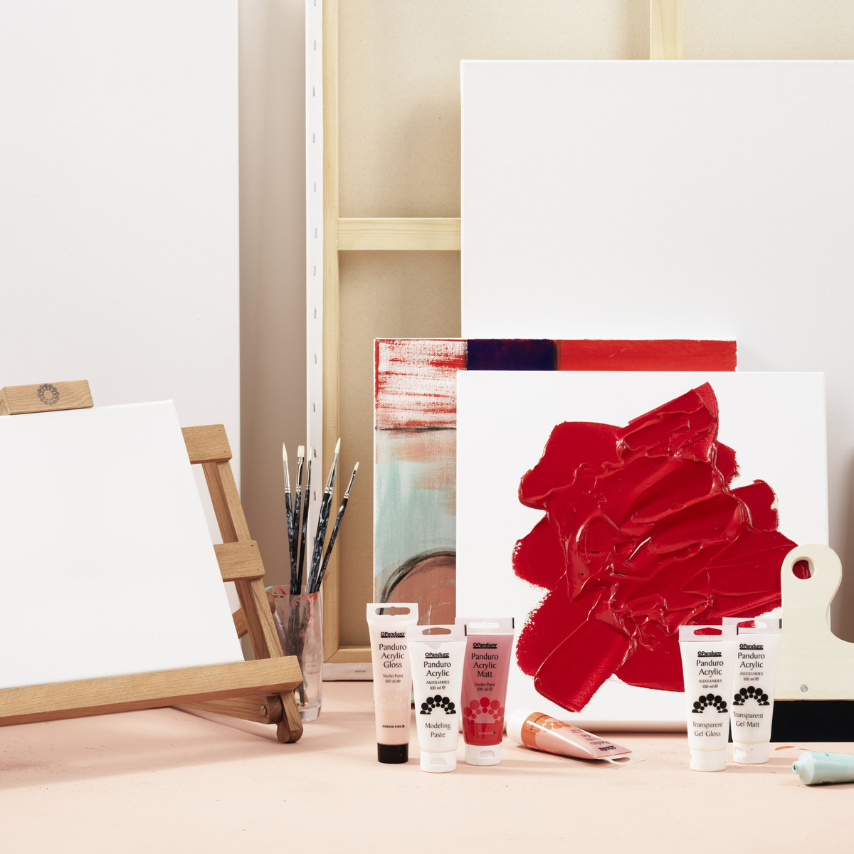 Panduro Acrylic akrylmaling, blank 100 ml – Primary red | Panduro