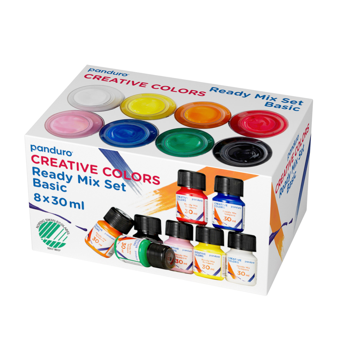 Ready Mix Tempera 8x30ml Basic | Panduro