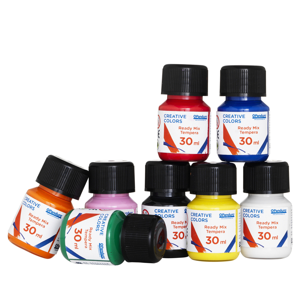 Ready Mix Tempera 8x30ml Basic | Panduro