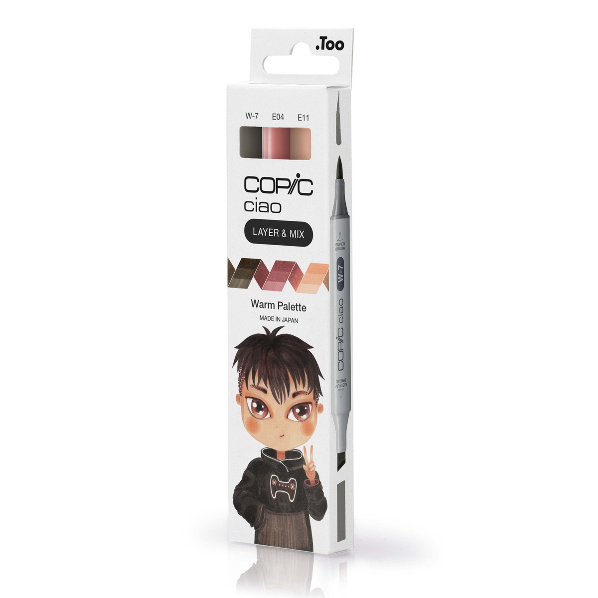 Copic Ciao markers med dubbelspets, 3-pack – Warm palette | Panduro