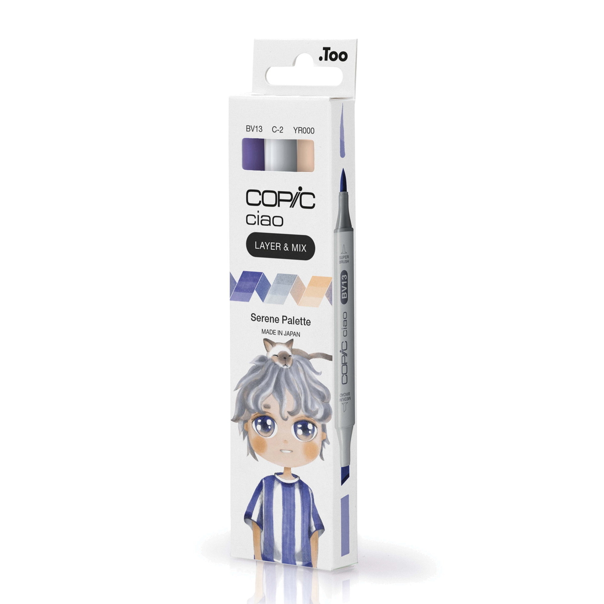 Copic Ciao markers med dubbelspets, 3-pack – Serene palette | Panduro