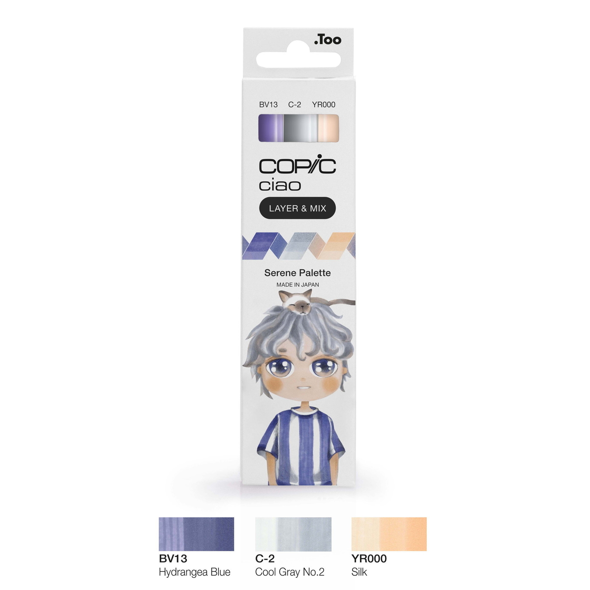 Copic Ciao markers med dubbelspets, 3-pack – Serene palette | Panduro
