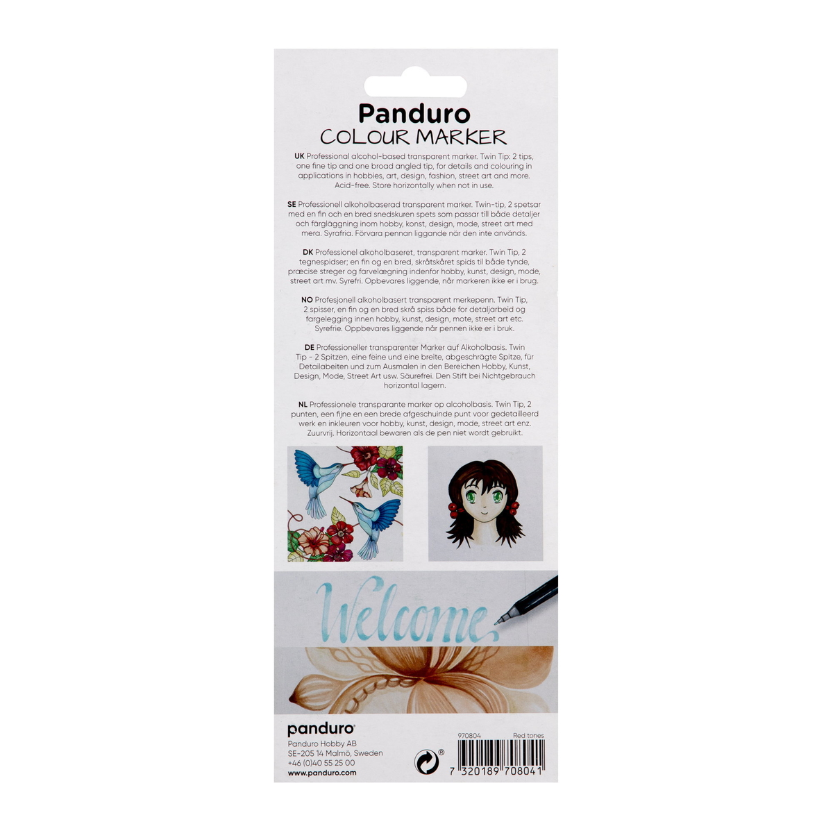 Panduro colour markers 3-pack – Red tones #4, 9, 121 | Panduro