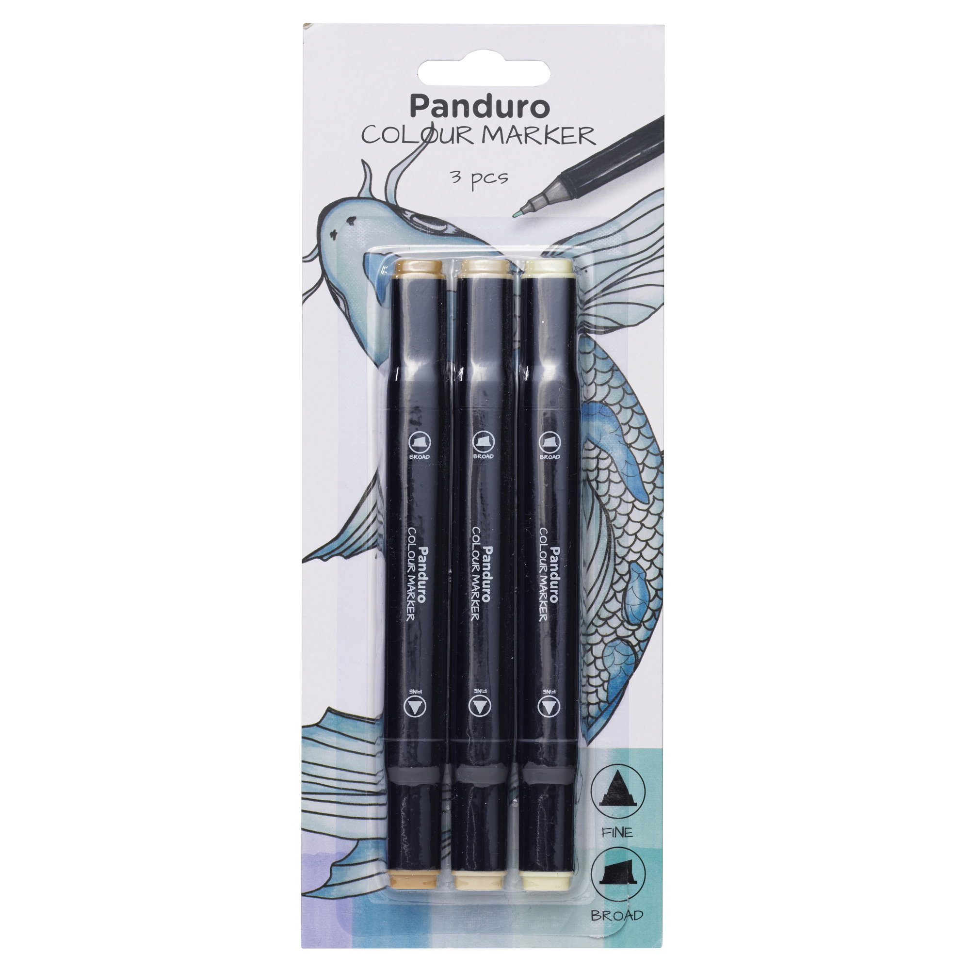 Panduro colour markers 3-pakning – Neutral tones #31, 132, 141 | Panduro