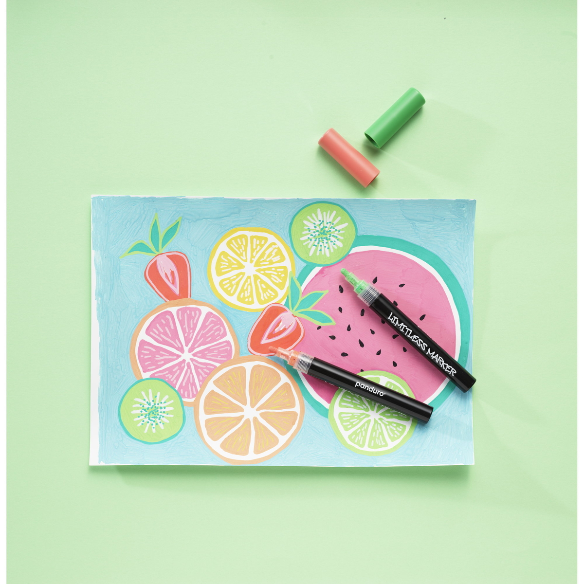Limitless Markers Island Sorbet Set 10 – akrylpennor i fruktiga och ...