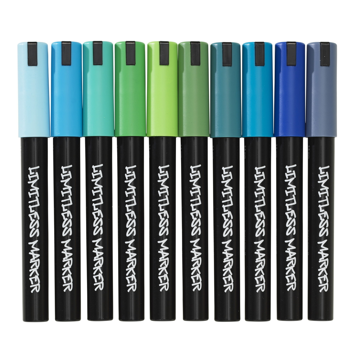 Limitless Markers Seven Seas Set 10 – akrylpenner i havets nyanser av ...