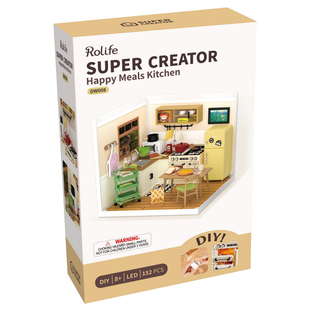 Rolife DIY Super Creator Happy Meals Kitchen miniatyrdiorama – DW008 ...