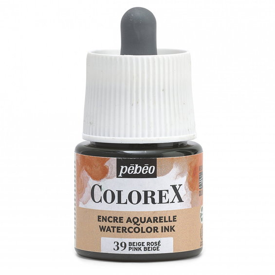 Colorex Watercolor Ink 45 ml Pink Beige – burk med akvarellbläck och ...