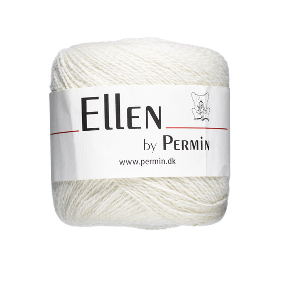 Garn Ellen 50g vit | Panduro