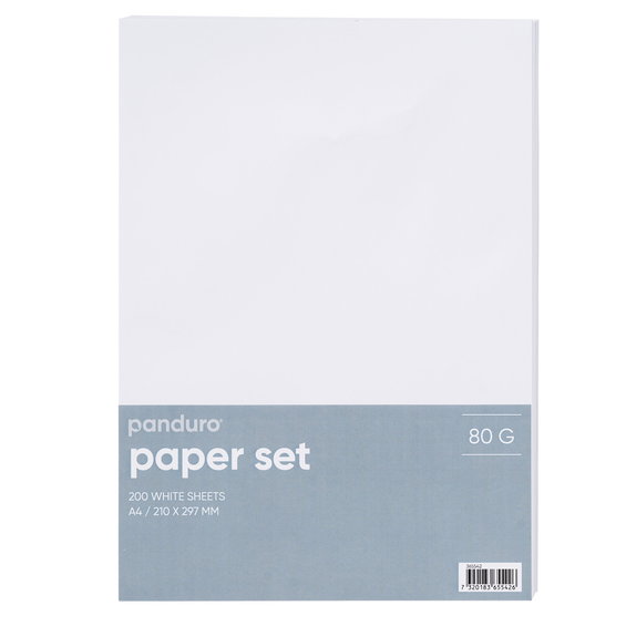 Sats A4 ark 80g vitt papper | Panduro