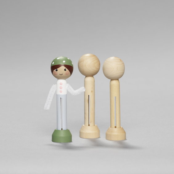 Träkropp kit rolig kropp 3 st. | Panduro