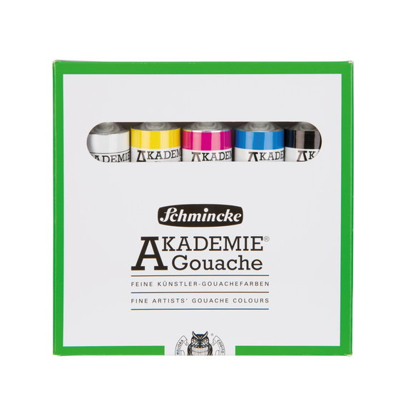 Schmincke Akademie Gouache, 5×20 ml gouachemaling | Panduro