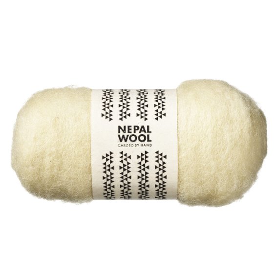 Nepal Wool ull 50 g naturvit | Panduro