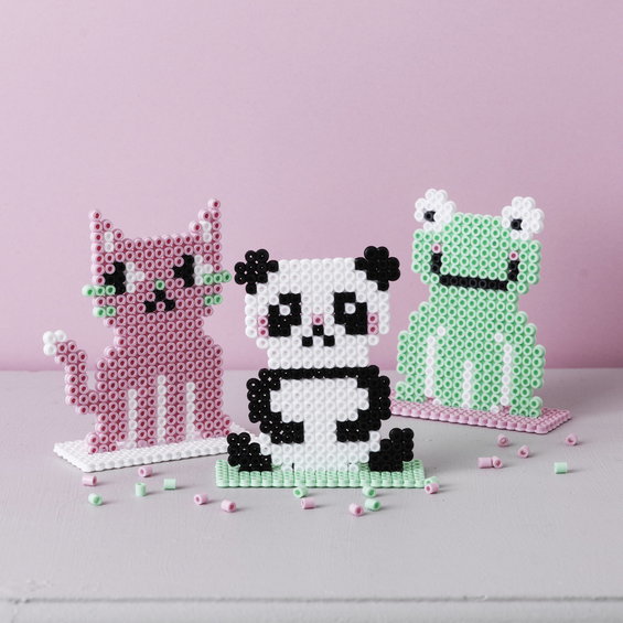 Kreativ Karins Cutie Parade – 3000 Hama-perler som blir til søte dyr! H ...