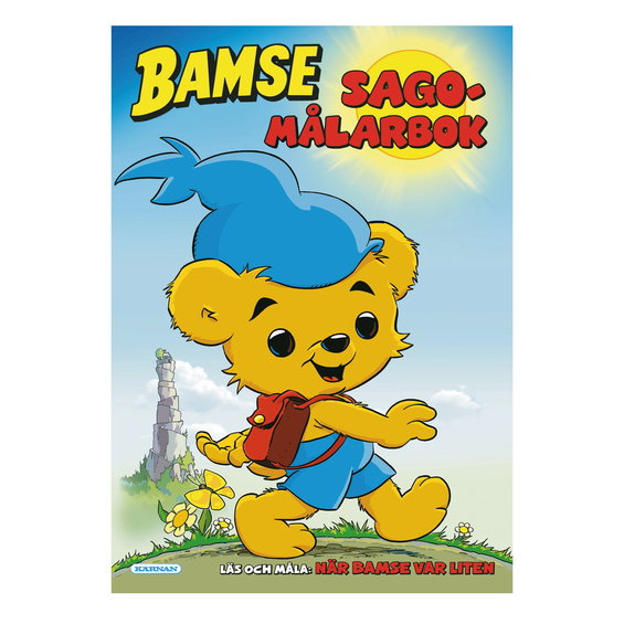 Sagomålarbok När Bamse var liten – en saga och målarbok med lite allvar, 48 sidor | Panduro