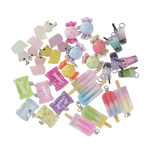 Riipukset, 30 kpl, 5 erilaista sievää ja värikästä mallia | Panduro