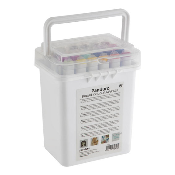 Panduro colour marker brush 24 – twintip-tusjer med penselspiss og ...