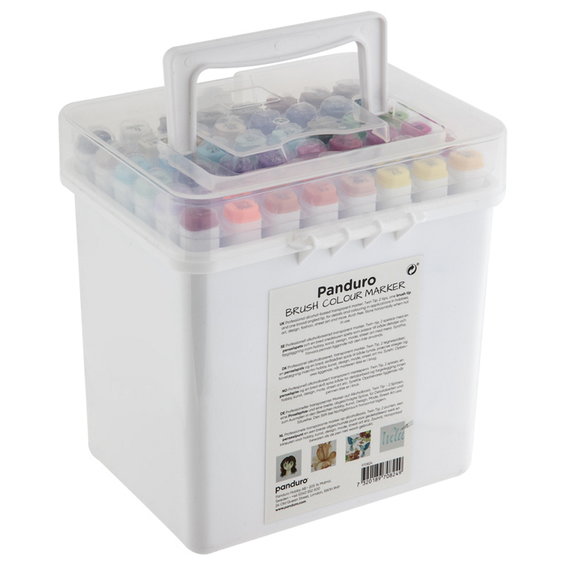 Panduro colour marker brush 48 – twintip-tusjer med penselspiss og ...