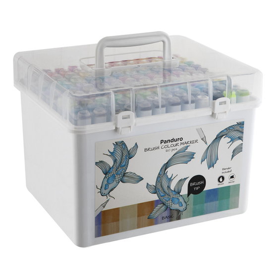 Panduro colour marker brush 120 – twintip-tusjer med penselspiss og ...