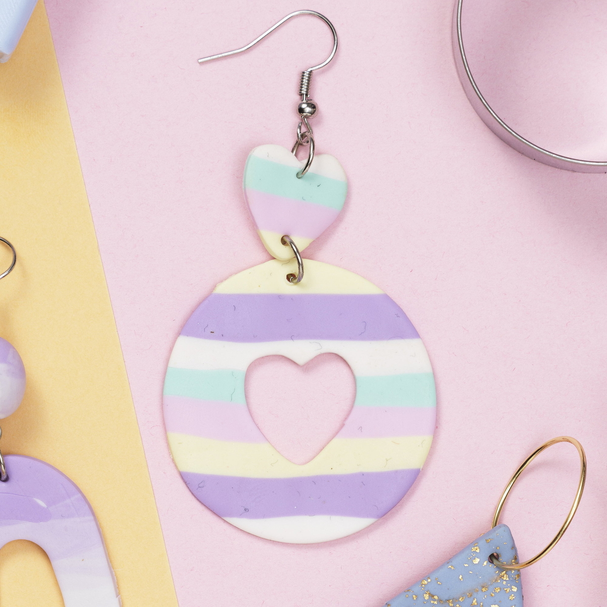 Lav øreringe i Fimo-ler