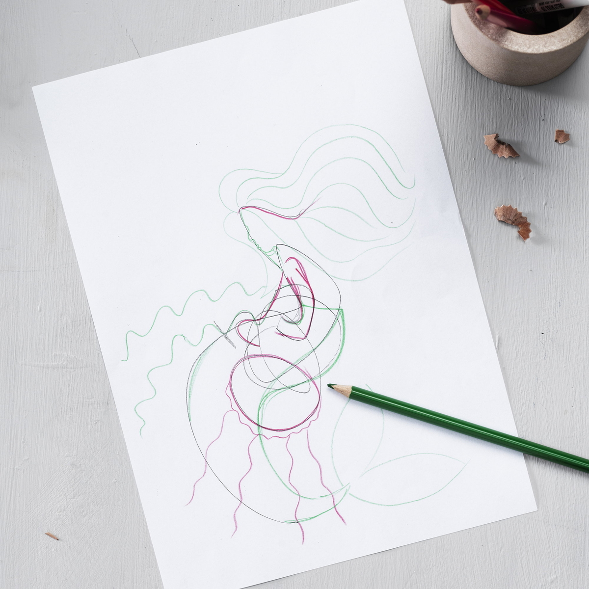 Teckna med barnets skiss